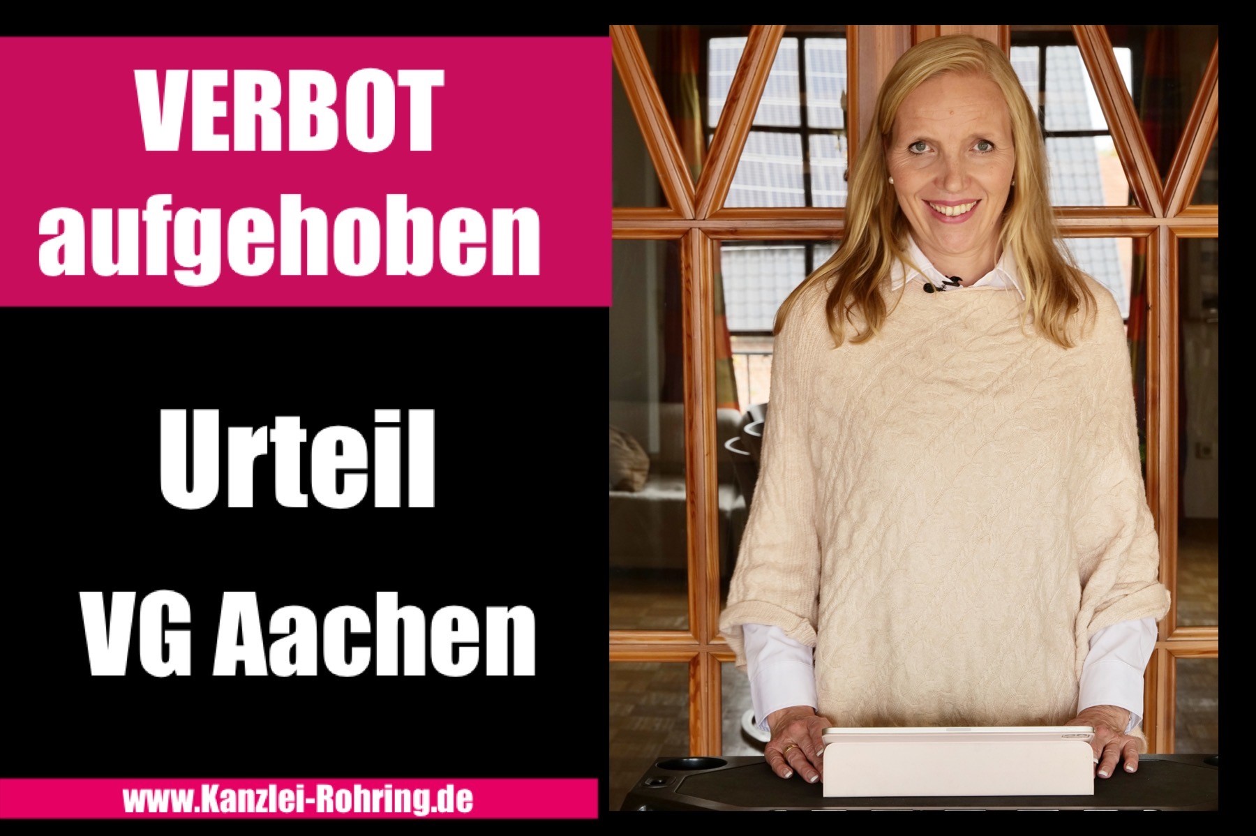 Urteil VG Aachen vom 17.10.2022, 7K 1966/22: - Ellen Rohring Rechtsanwältin